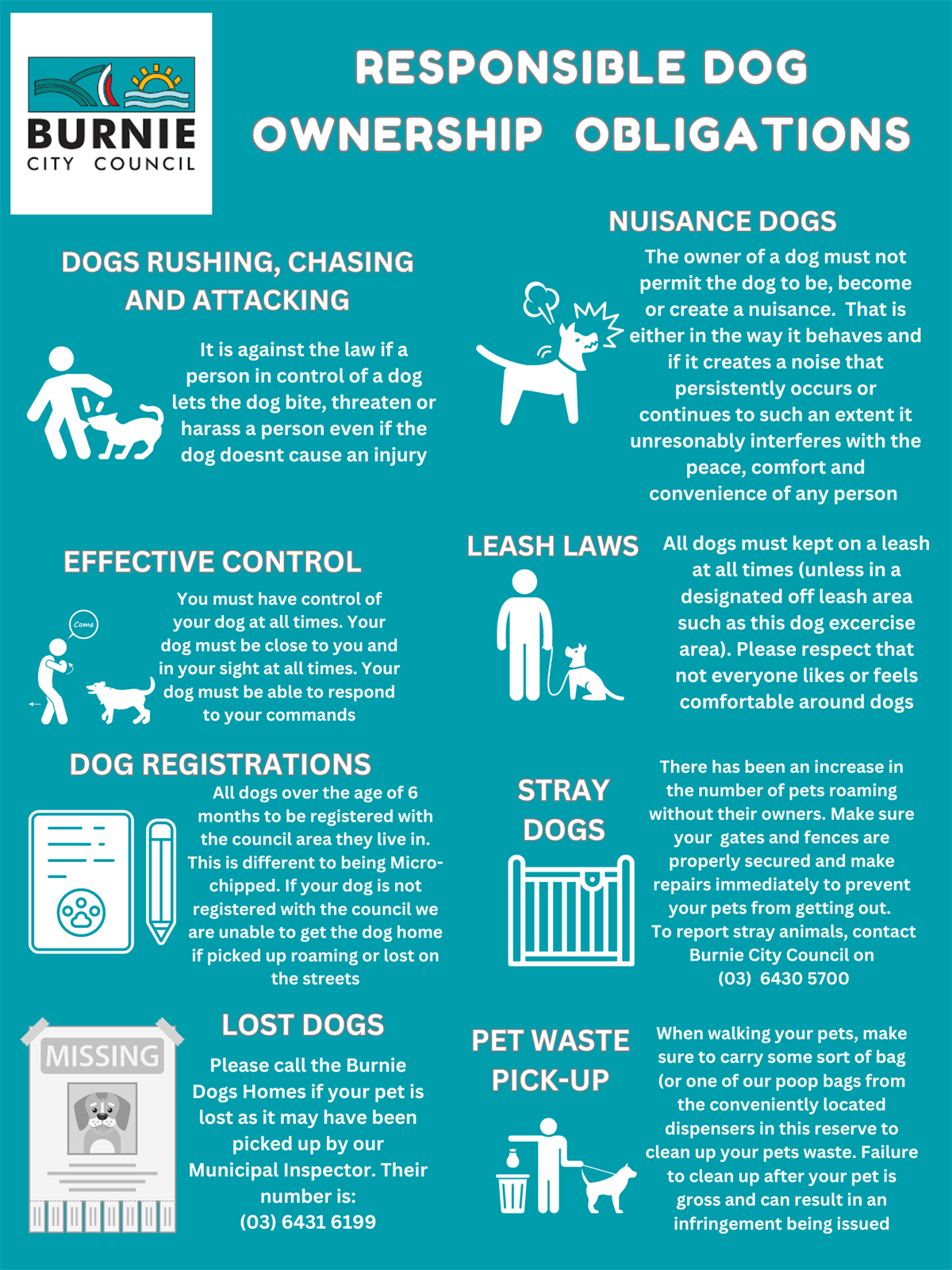 Dog Ownership Responsibilities Burnie City Council